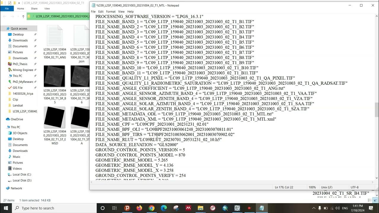 Solving problem importing Landsat 9 to ENVI 5 3 - YouTube