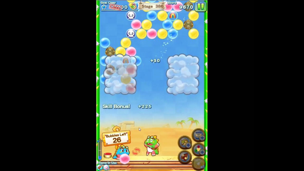 LINE Puzzle Bobble Stage 386 / LINE パズルボブル ステージ 386 - YouTube