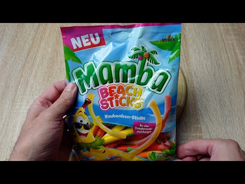 Mamba Beach Sticks 🍬 Neue Kaubonbon-Stangen mit vier verschiedenen Geschmacksrichtungen 😱.