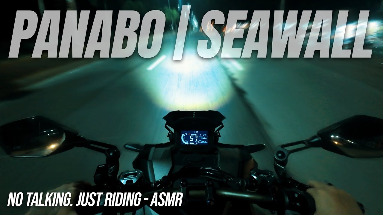 POV - A CHILL MIDNIGHT RIDE TO PANABO CITY, SEAWALL & PARK | RIDING ...