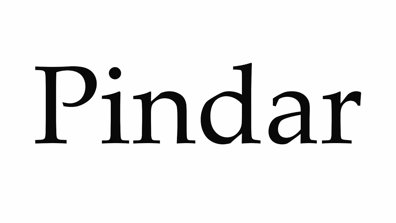 How to Pronounce Pindar - YouTube