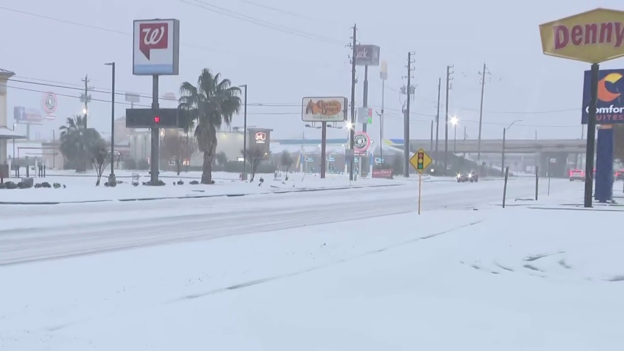 Snow in Houston: Blankets of snow in Baytown as winter weather ...