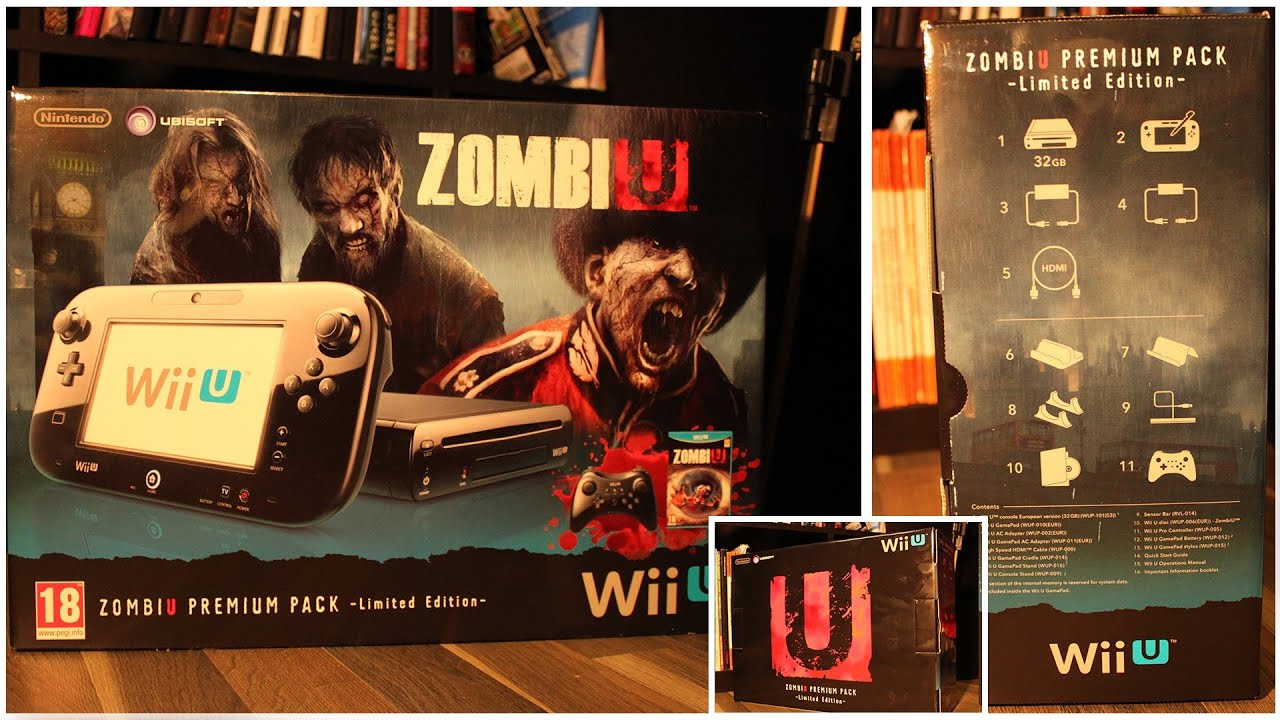 Unboxing - WiiU ZombiU Premium Pack -Limited Edition- + First time ...