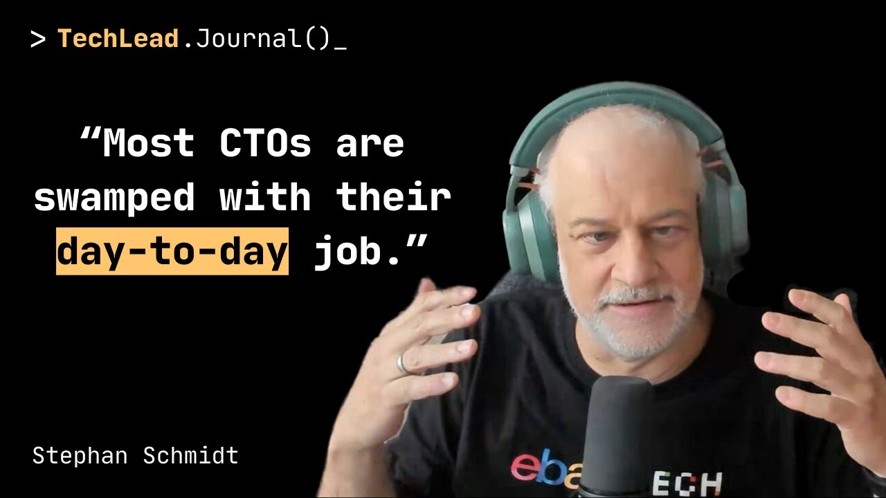 #186 - The Amazing CTO's Missing Manual: Guide to Managing Tech Teams - Stephan Schmidt - YouTube