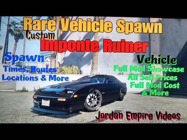 Emplacement Du Ruineur Gta 5 GTA Online Imponte Ruiner Location