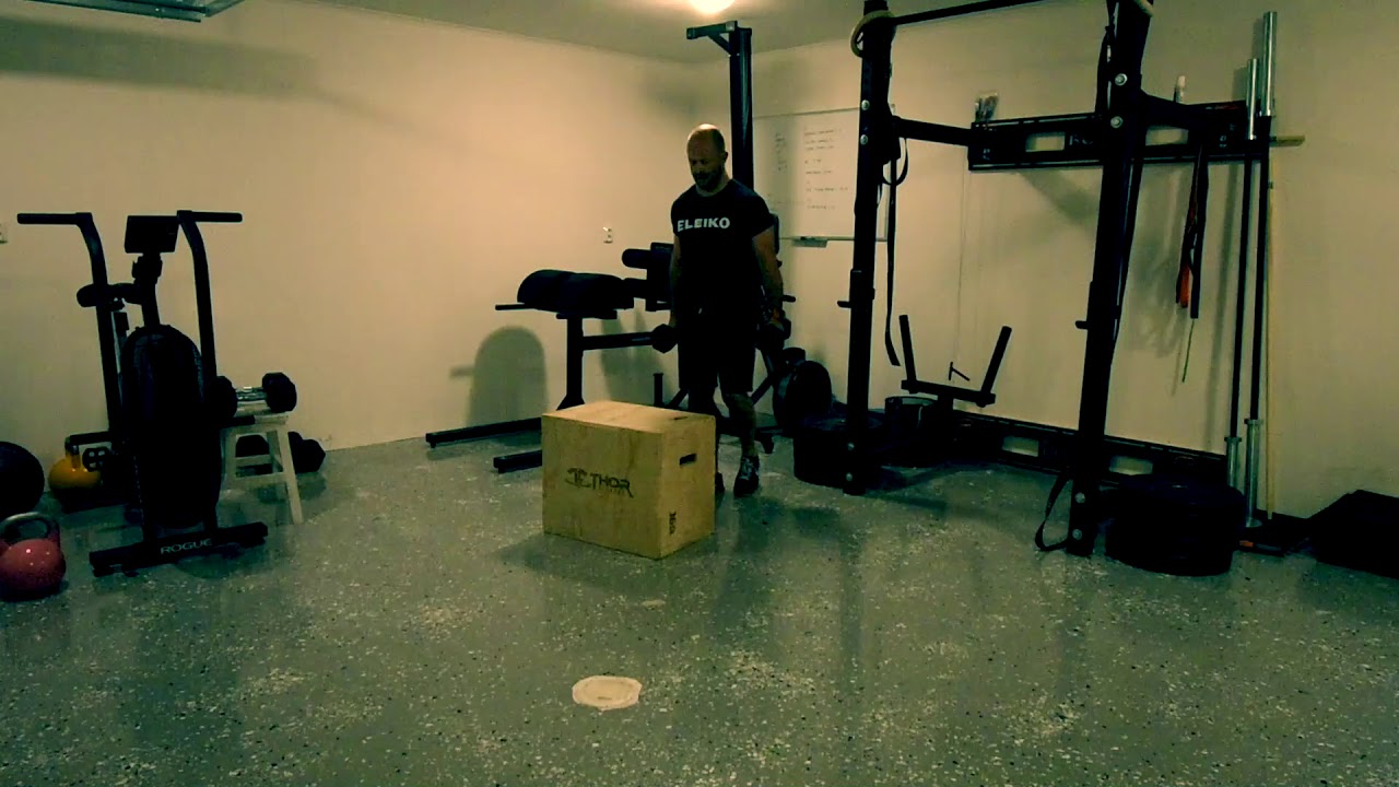 Kettlebell:dumbbell box step overs - YouTube