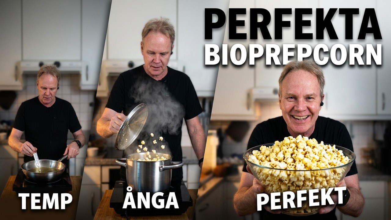 Hemligheten bakom perfekta biopopcorn – Steg för steg - YouTube