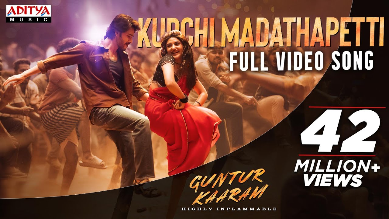 Kurchi Madathapetti (Tamil) Full Video Song | Guntur Kaaram |Mahesh ...