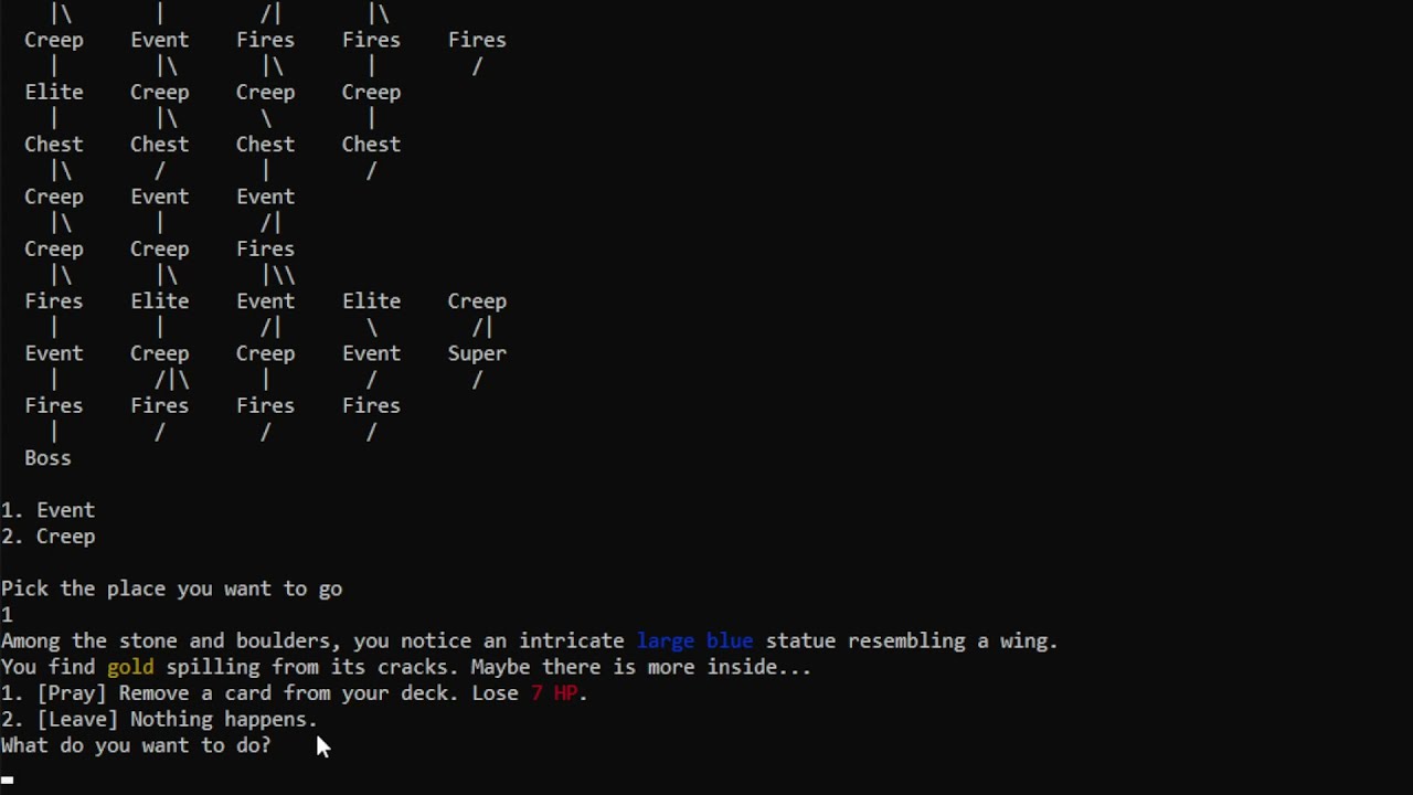 I remade Slay the Spire as a Text Adventure using only Python. - YouTube