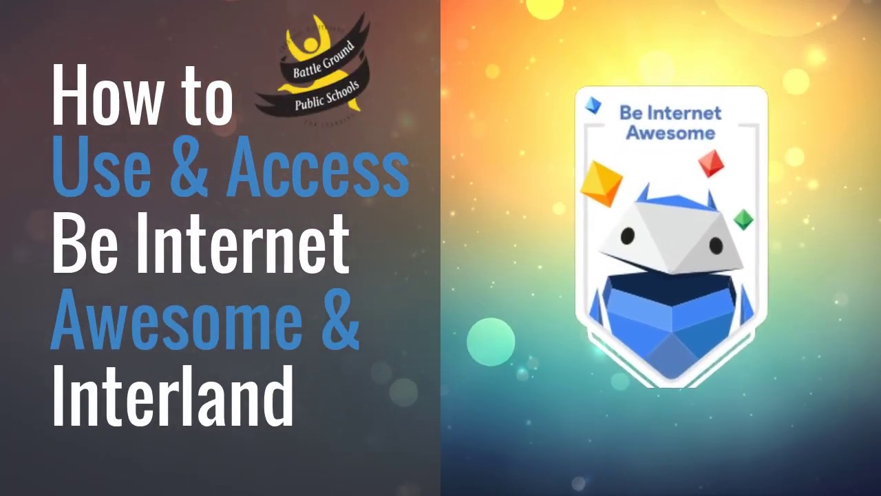 Learn From Home - How to Use Be Internet Awesome - YouTube