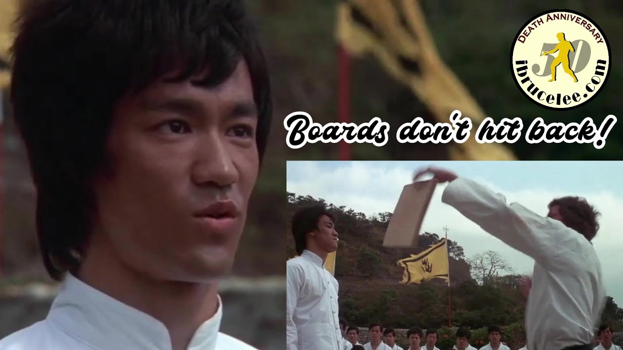 BRUCE LEE: Boards don't hit back! - YouTube