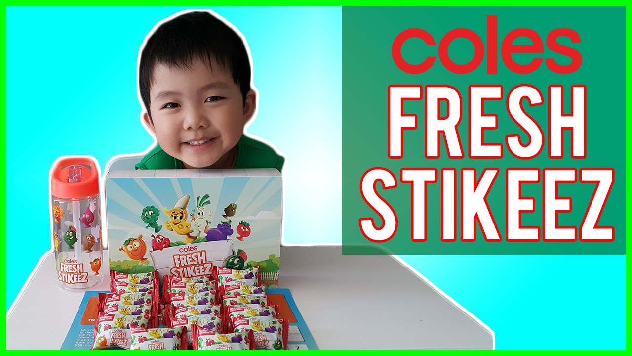 COLES FRESH STIKEEZ Unboxing 15+ blind bags - YouTube