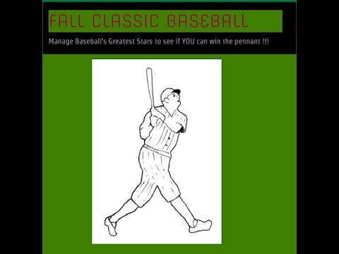 Fall Classic Baseball Tutorial 7 of 10 - YouTube