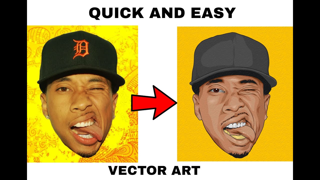 VECTOR ART-TYGA(TIMELAPSE) - YouTube