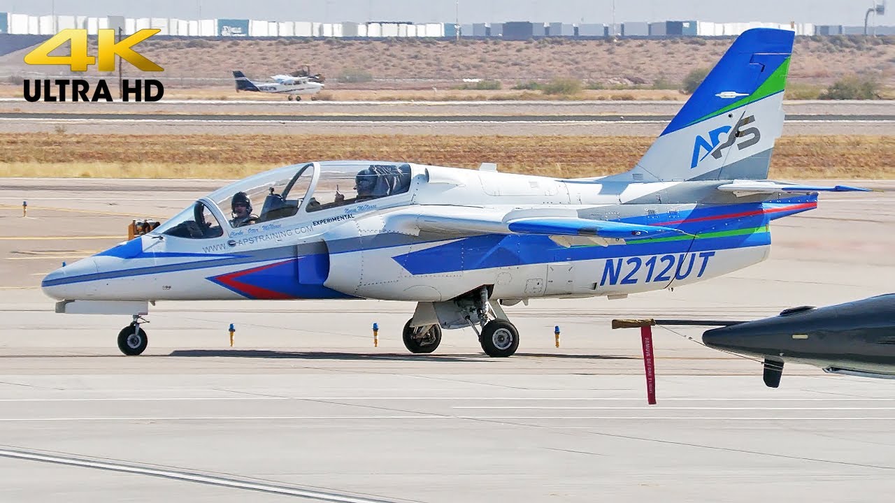 Civil Fighter Jets! SIAI-Marchetti S211 | Phoenix Mesa Gateway - YouTube
