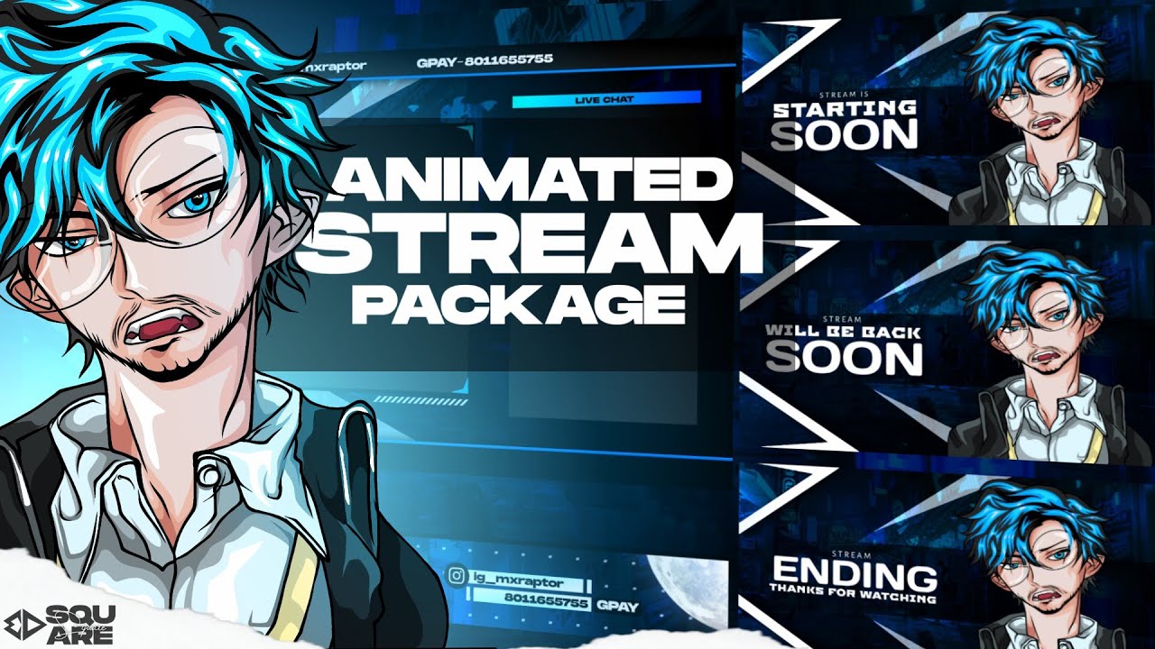 Full Animated Stream Package Done For Client || Anime Theme stream pack ...