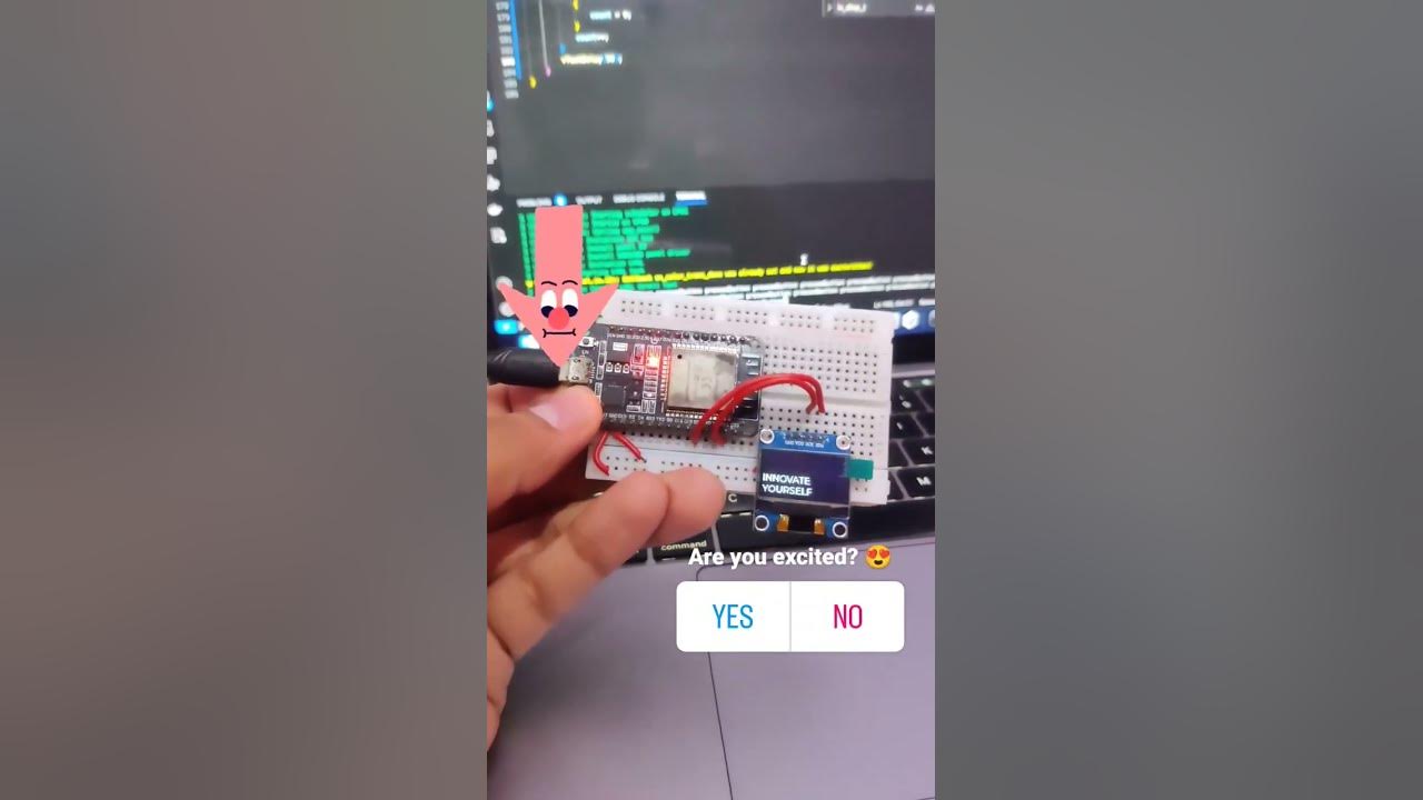 Message Control Of Ssd1306 Using Boot Button Of Esp32 Esp32 Espidf Embeddedsystems Espressif 