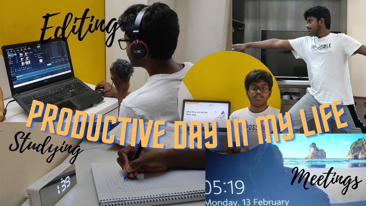 PRODUCTIVE DAY IN MY LIFE | STUDYING | PROJECTS | YOUTUBE - YouTube