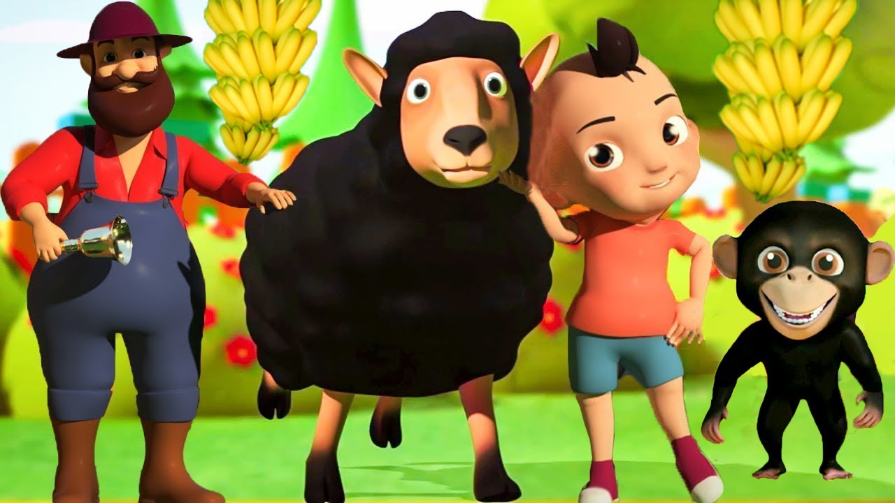 Baa Baa Black Monkey | Nursery Rhymes & Kids Songs - YouTube