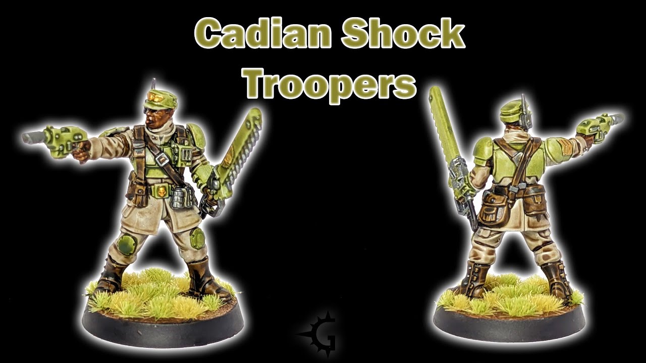 Painting The New Cadian Shock Troopers from Cadia Stands! - YouTube