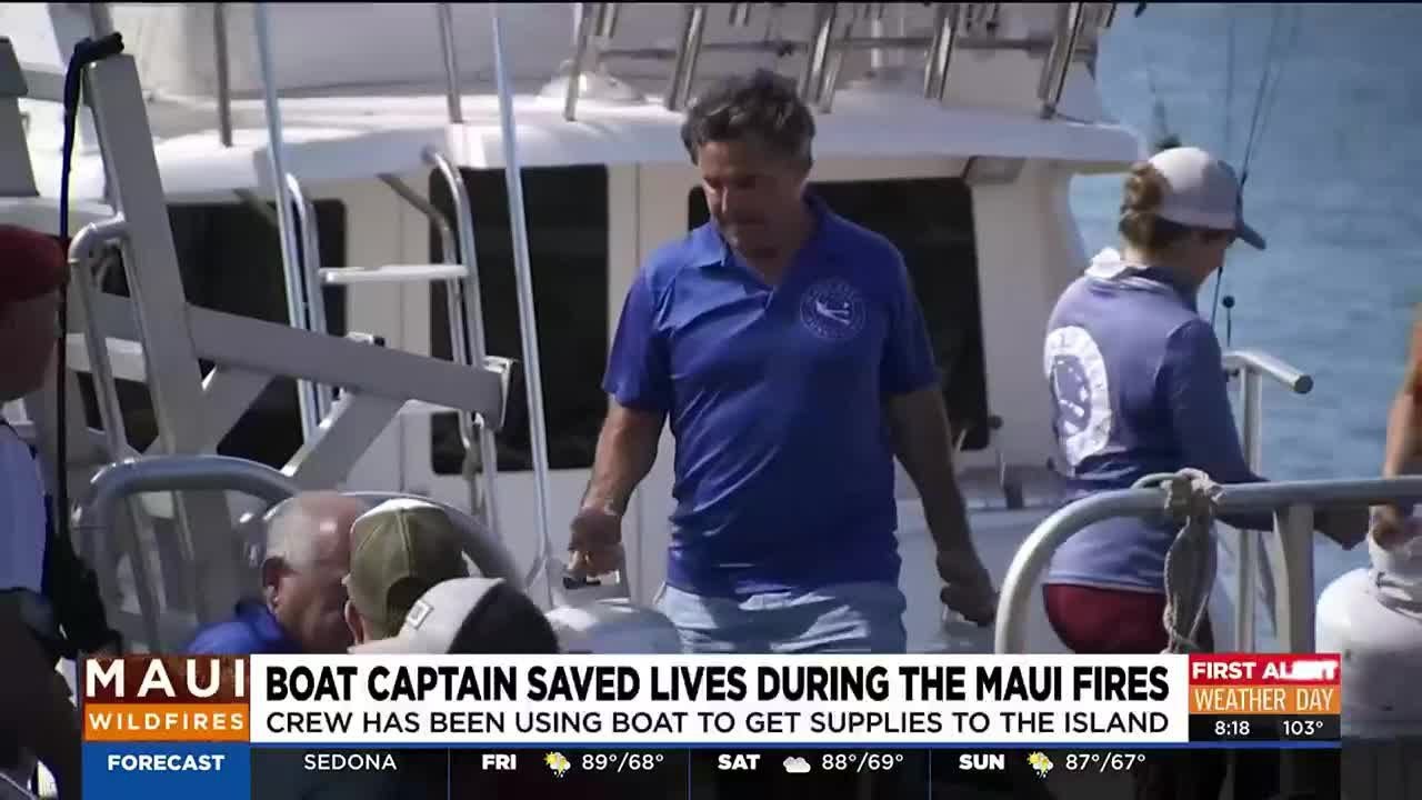 Boat captain avoids authorities, delivers supplies after Maui fires ...