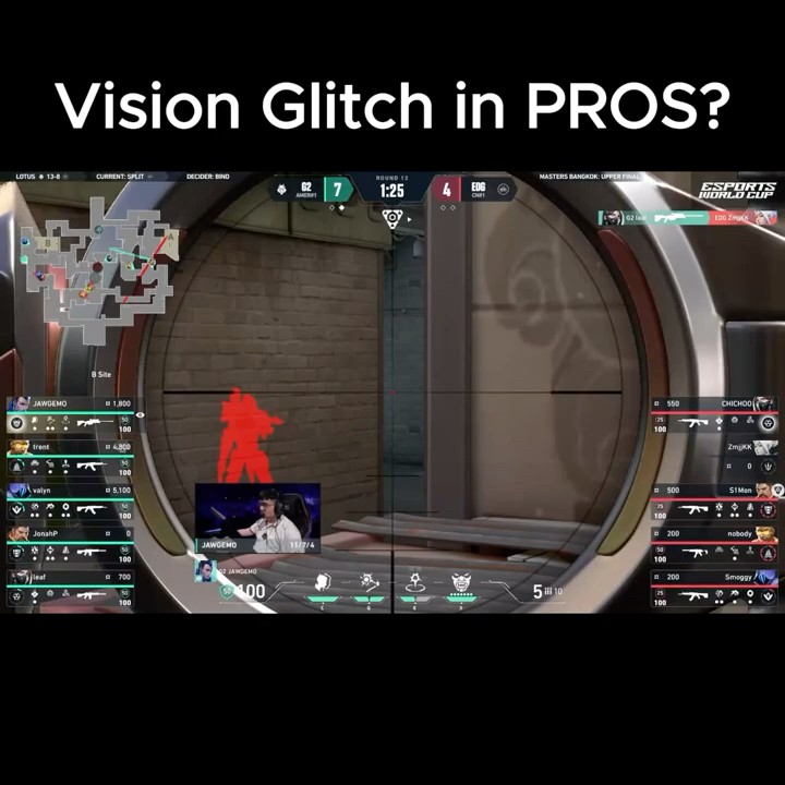 #valorant #glitch Vision glitch in PROS???!!! OH MY EYES! #vct # ...