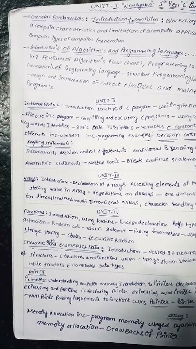 degree 1st semester computer science ( PROBLEM SOLVING IN C ) NEW ...