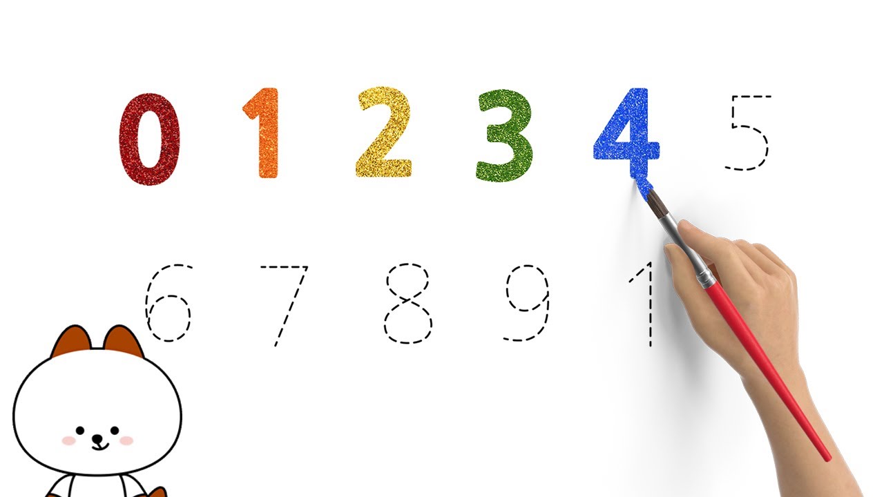 Learn to write numbers 0 to 10 | How to Write 0 to 10 | 0 to 10 for ...
