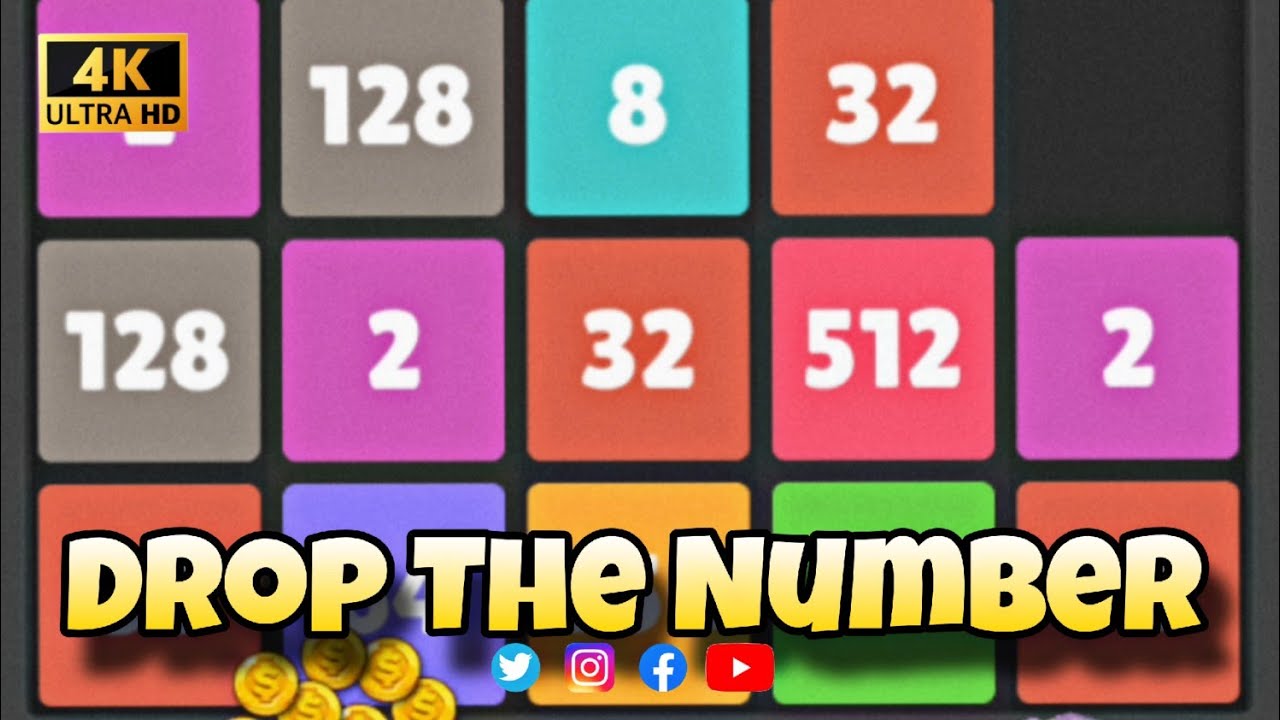 Cube2048 | 2048 Merge Block game | Drop & Merge the Numbers part14 ...