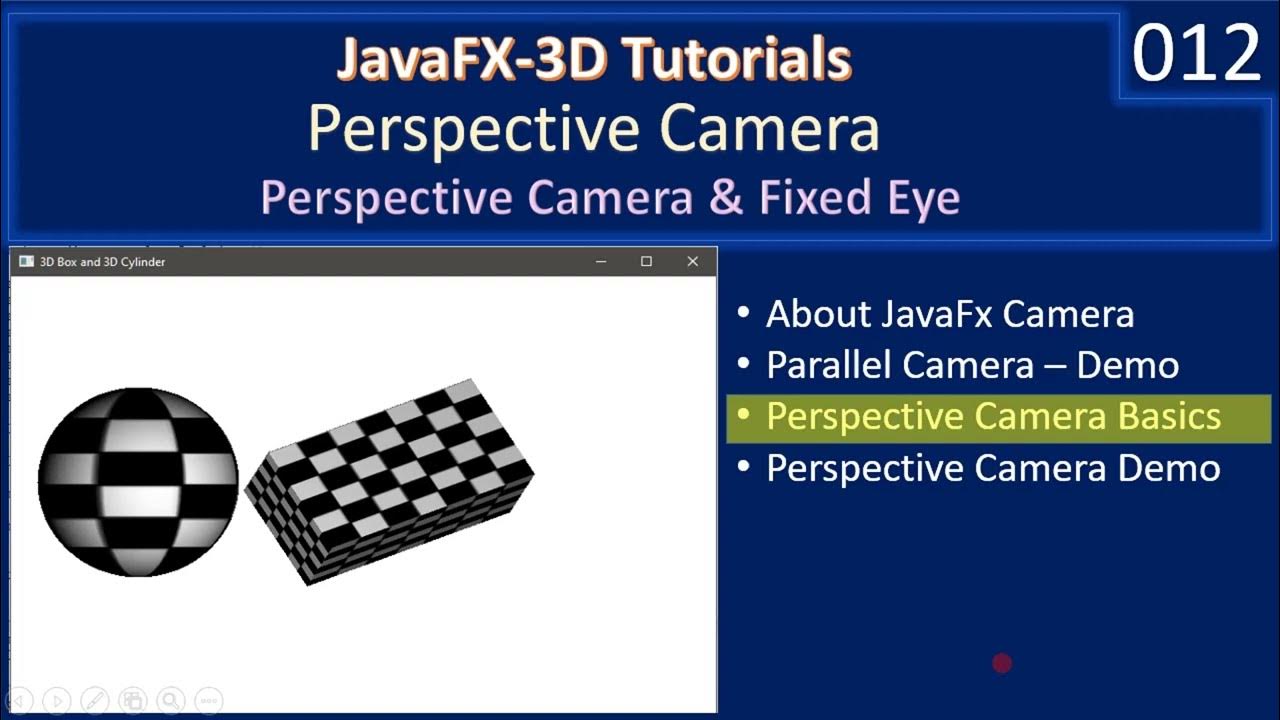 Camera | Perspective Camera Basics | JavaFx 3D Tutorial #12 - YouTube