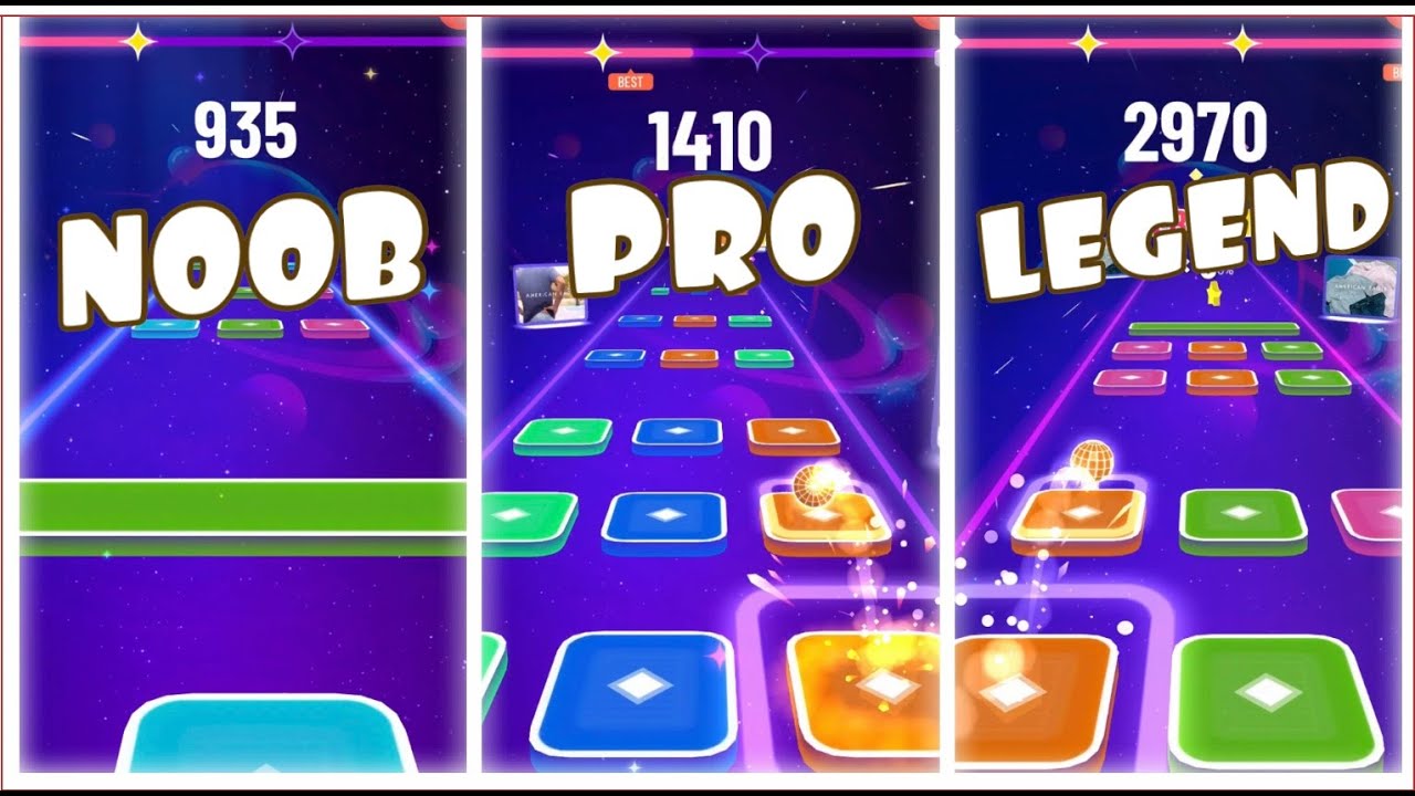 NOOB | PRO | LEGEND - COLOR HOP 3D | DESPACITO - YouTube