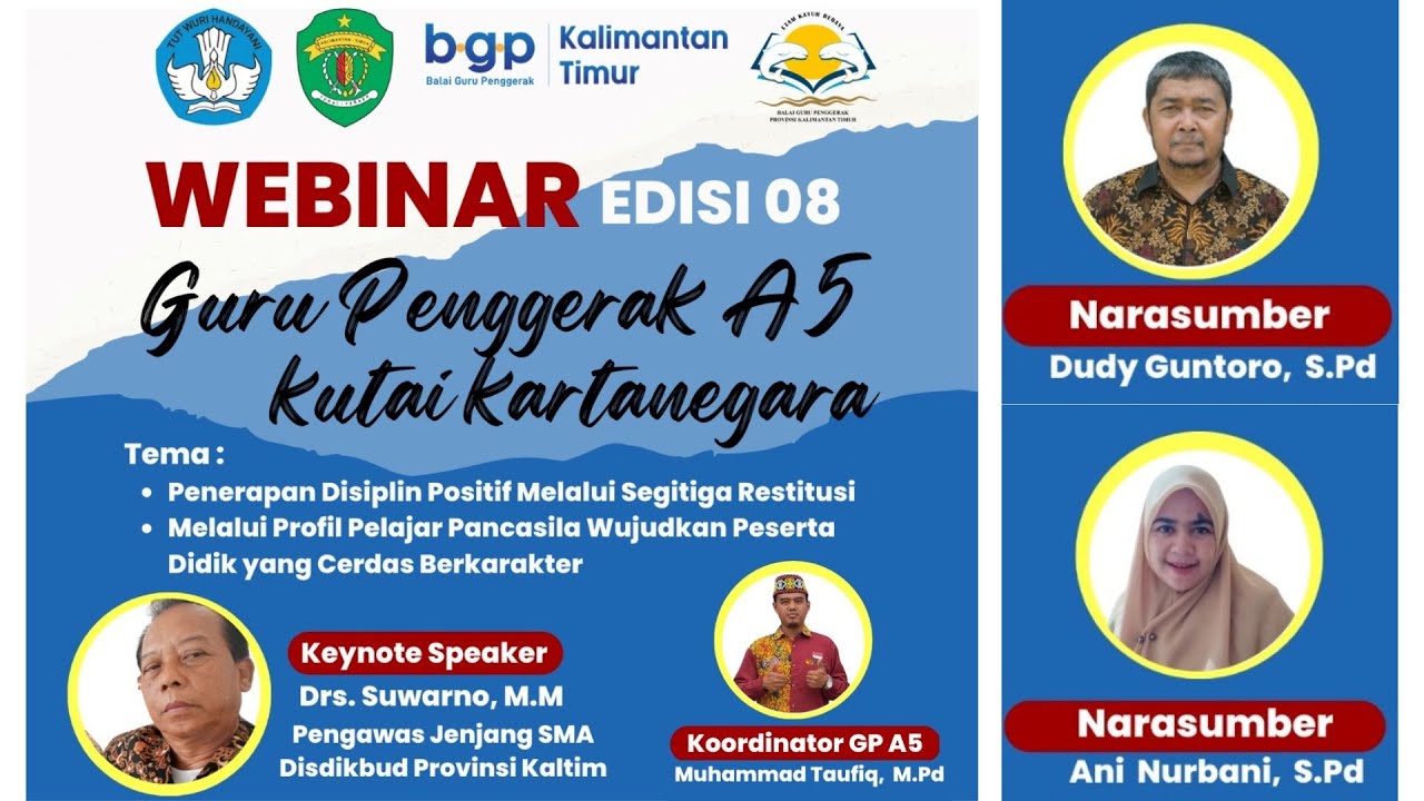 Webinar #8 Guru Penggerak A5 KUKAR - YouTube