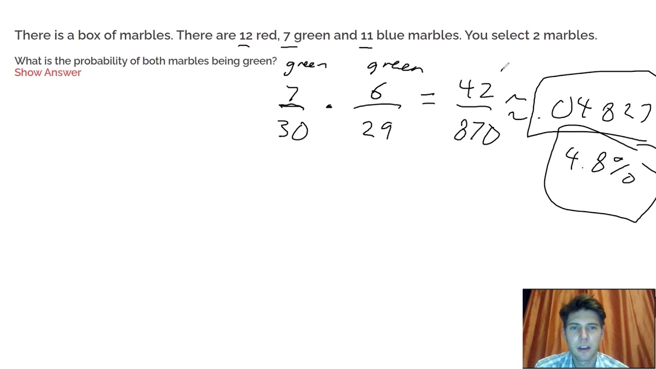 How to find the Probability of Dependent Events - YouTube