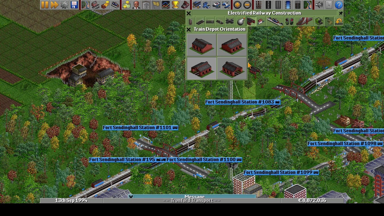 OpenTTD Gameplay NewWorld - YouTube