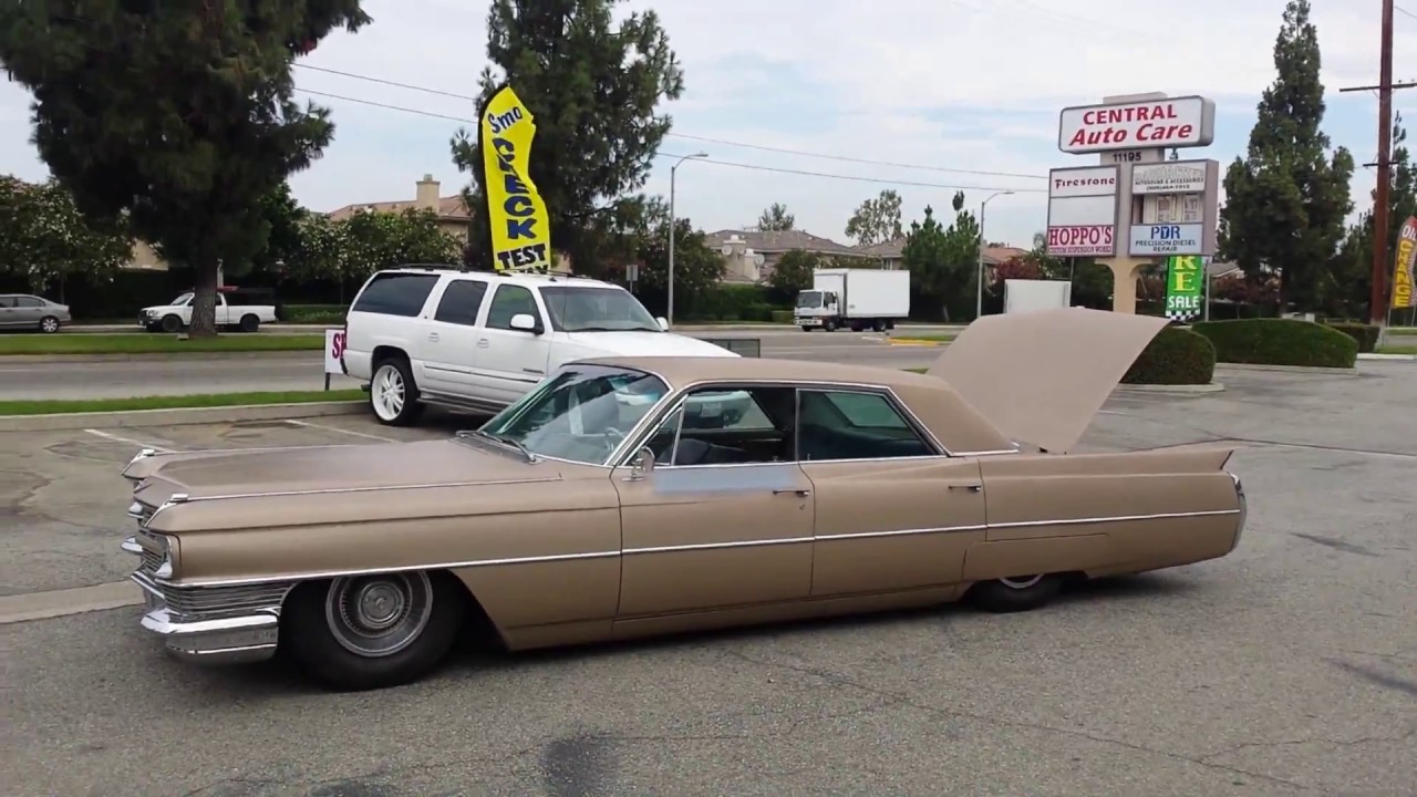Bagged up cadillac - YouTube