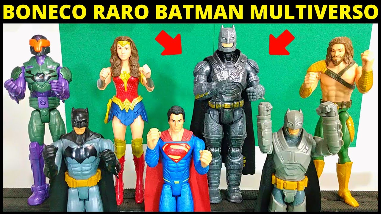 Boneco Raro Batman Com Armadura Multiverso e Coleção Batman vs Superman ...