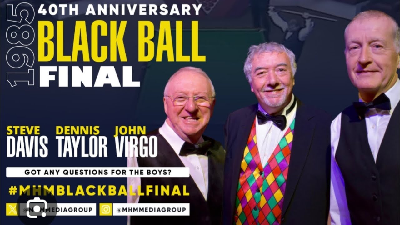 Steve Davis vs Dennis Taylor 40th anniversary black ball tour review ...