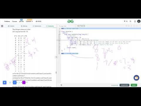 Count Total Setbits || Geeksforgeeks || GFG POTD - YouTube