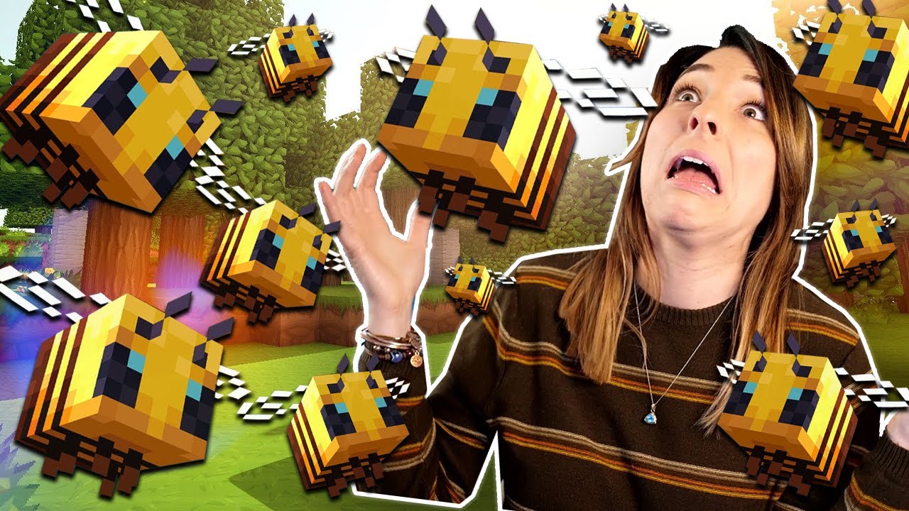 Minecraft but THE BEES EXPLODE with APHMAU - YouTube