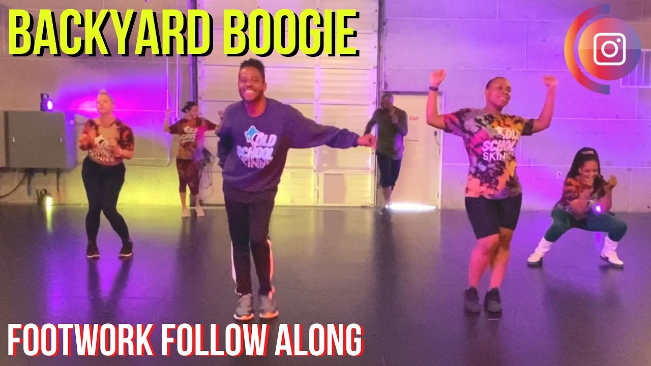 Backyard Boogie -THROWBACK Footwork FOLLOW ALONG - YouTube