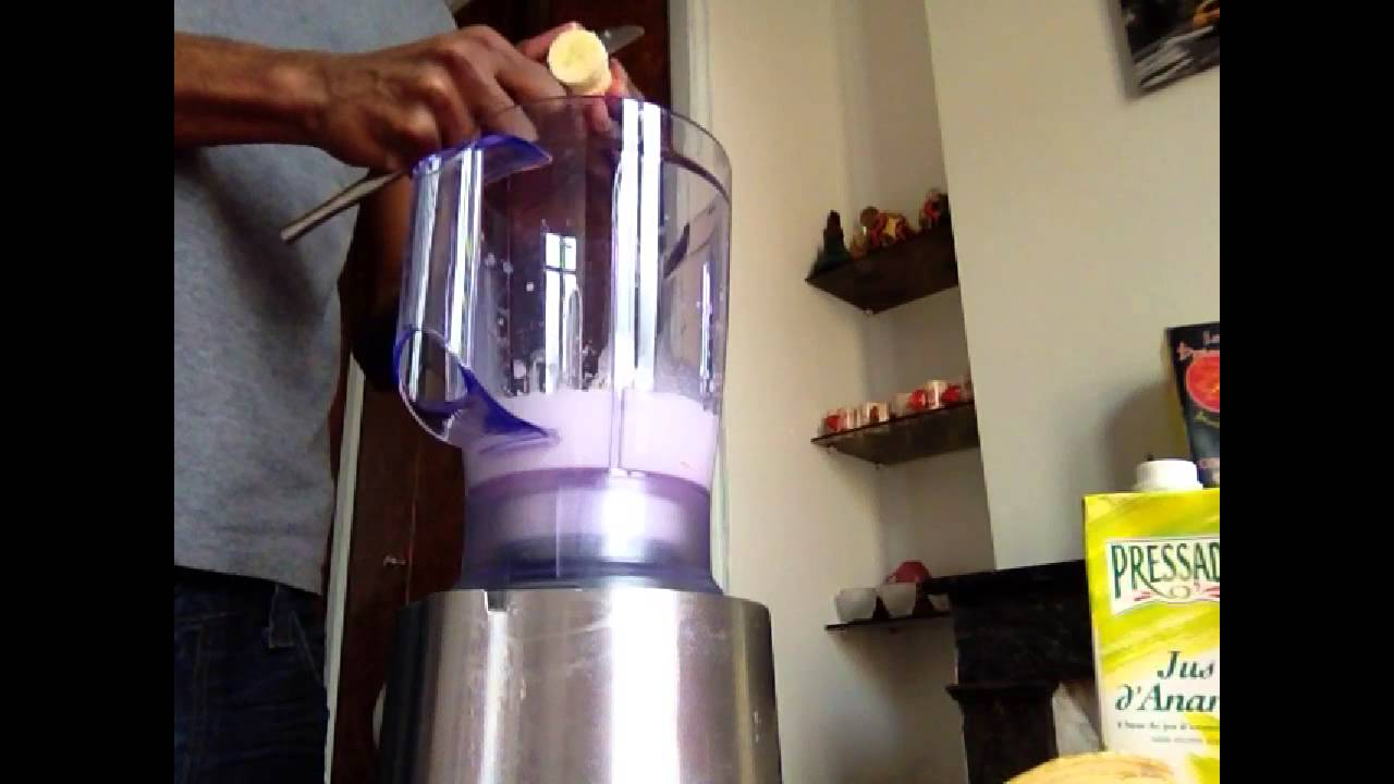 Comment faire un smoothie ananas banane coco.mov - YouTube