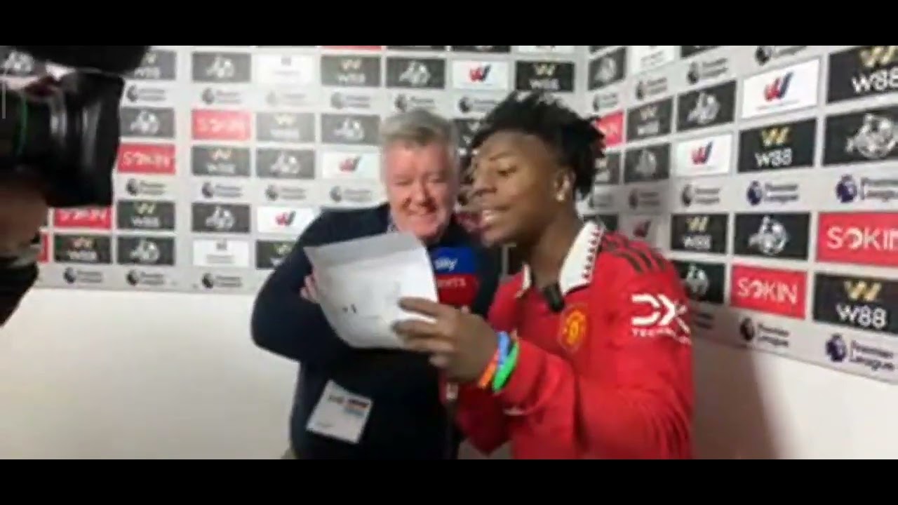 IShowSpeed announces the lineup of Man United against Fulham in sky ...