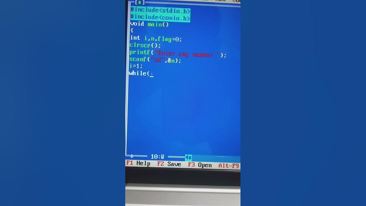 Prime Number Program In C C Programming Language Turbo C Shorts Primenumber Clanguage