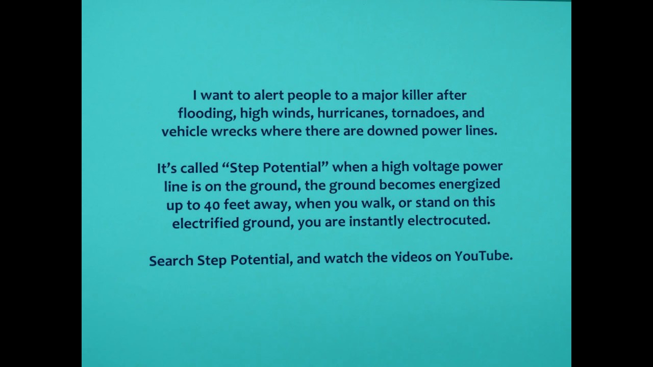 Danger Of High Voltage Power Line Step Potential Electrocution Warning ...