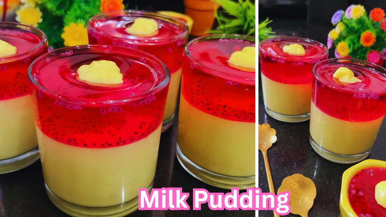 Milk Pudding Recipe || Soft & Creamy Milk Pudding || Milk Dessert ...