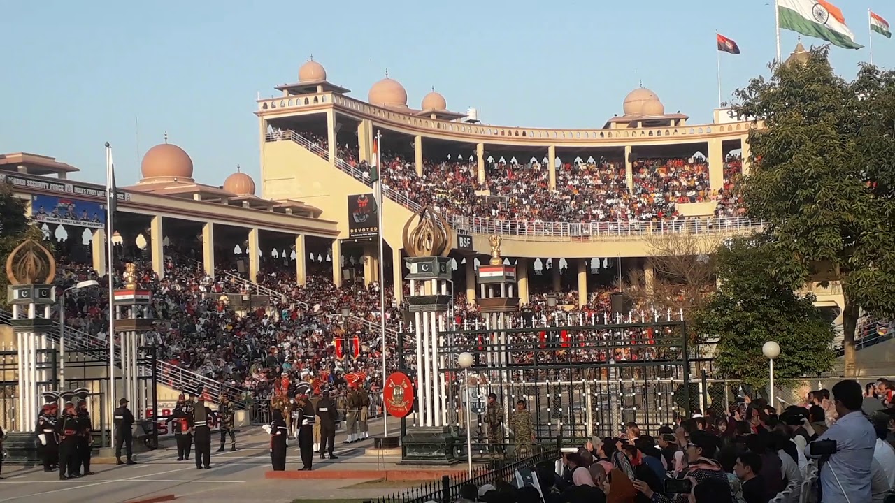 Wagah border Lahore full HD video - YouTube