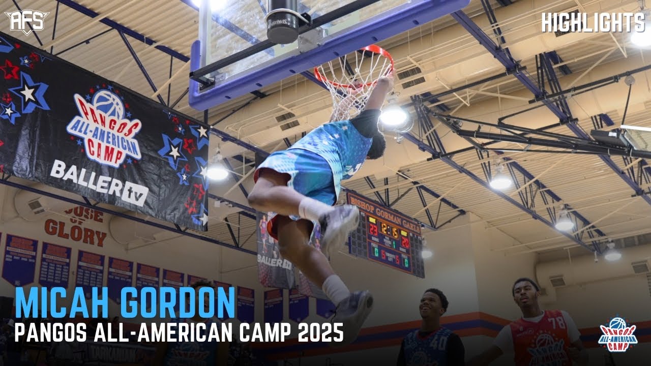 Micah Gordon #3 | Plainfield, NJ | Pangos All-American Camp Highlights ...