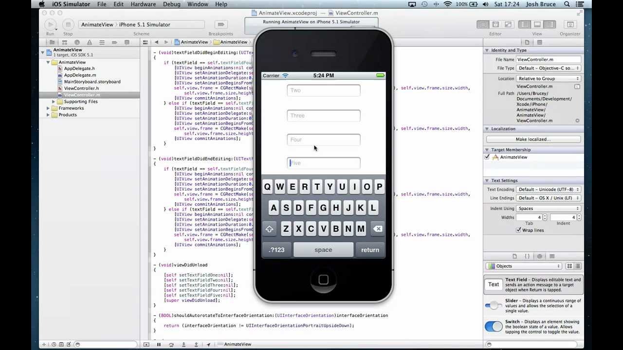 Xcode 4 4 Tutorial View Animation Youtube