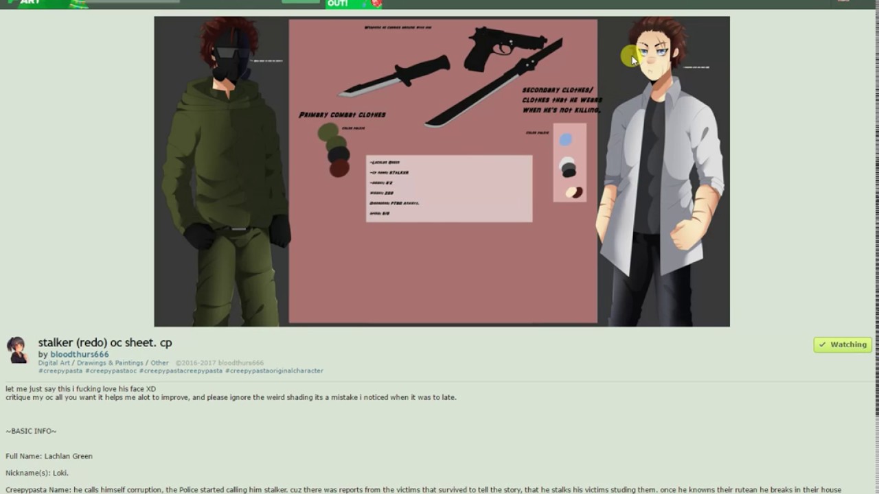 Stalker oc review pt. 1 by bloodthurs666 - YouTube