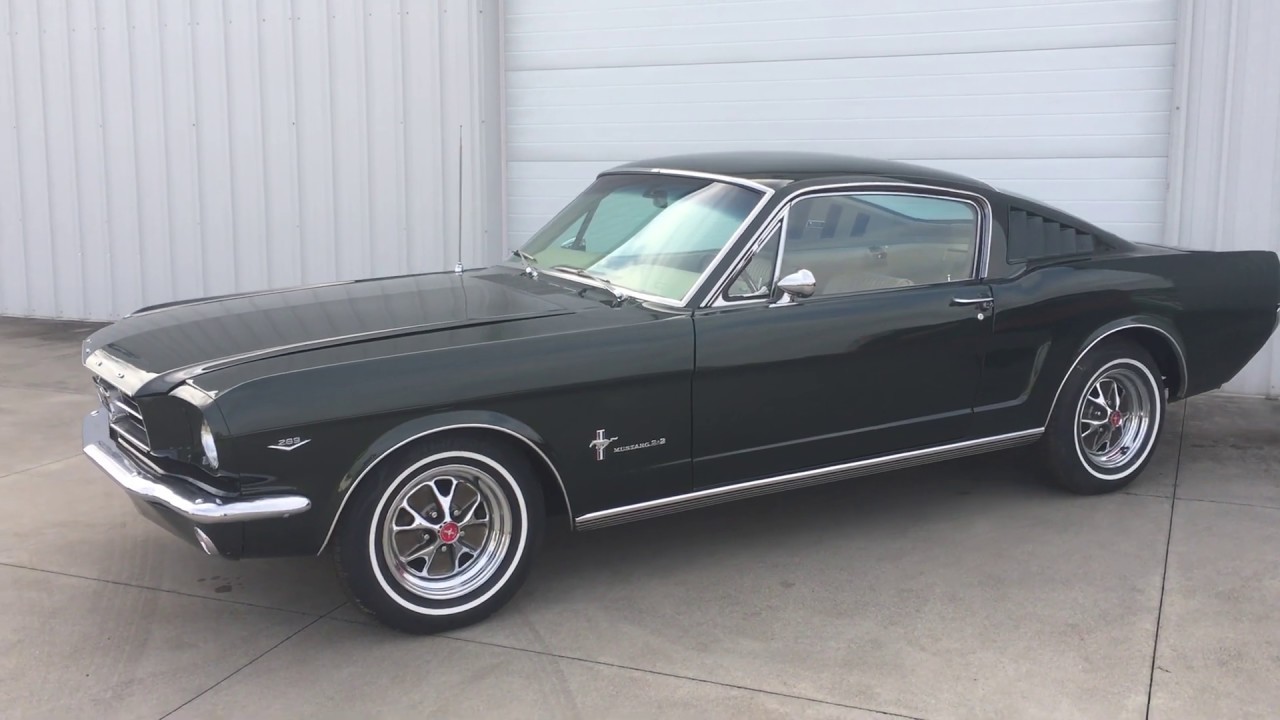 1965 Ford Mustang Fastback 2+2 Green - YouTube